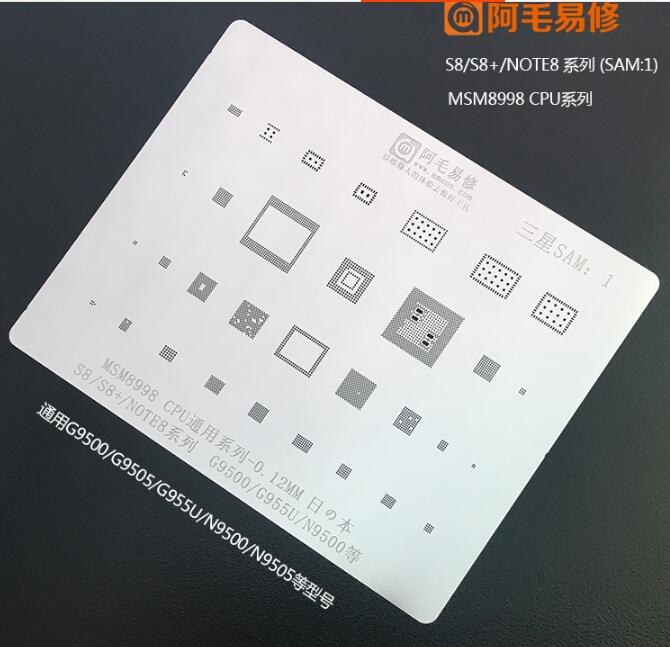 Bga Reballing Reball Stencil Plate For A5 A3 A7j7 A9 C9 C7010 J610 S6 ...