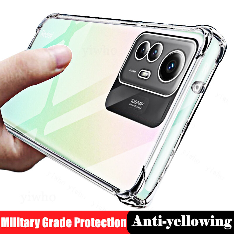 lthmy for Redmi Note 12S Soft Gel Jelly Case Transparent Full ...