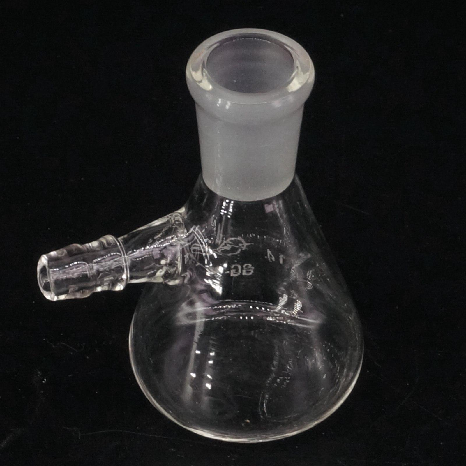 【InnovateWorld】25ml 14/23 Ground Joint Conical Filter Flask with Side ...