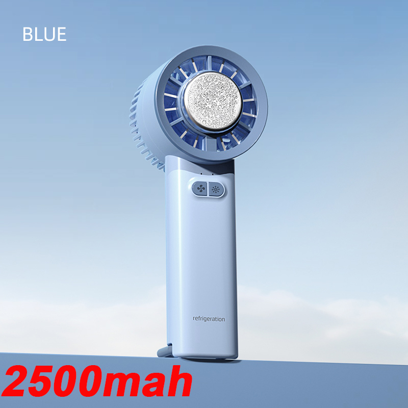 Portable Mini Fan Cold Compress Handheld Fan Rechargeable 3500mah ...