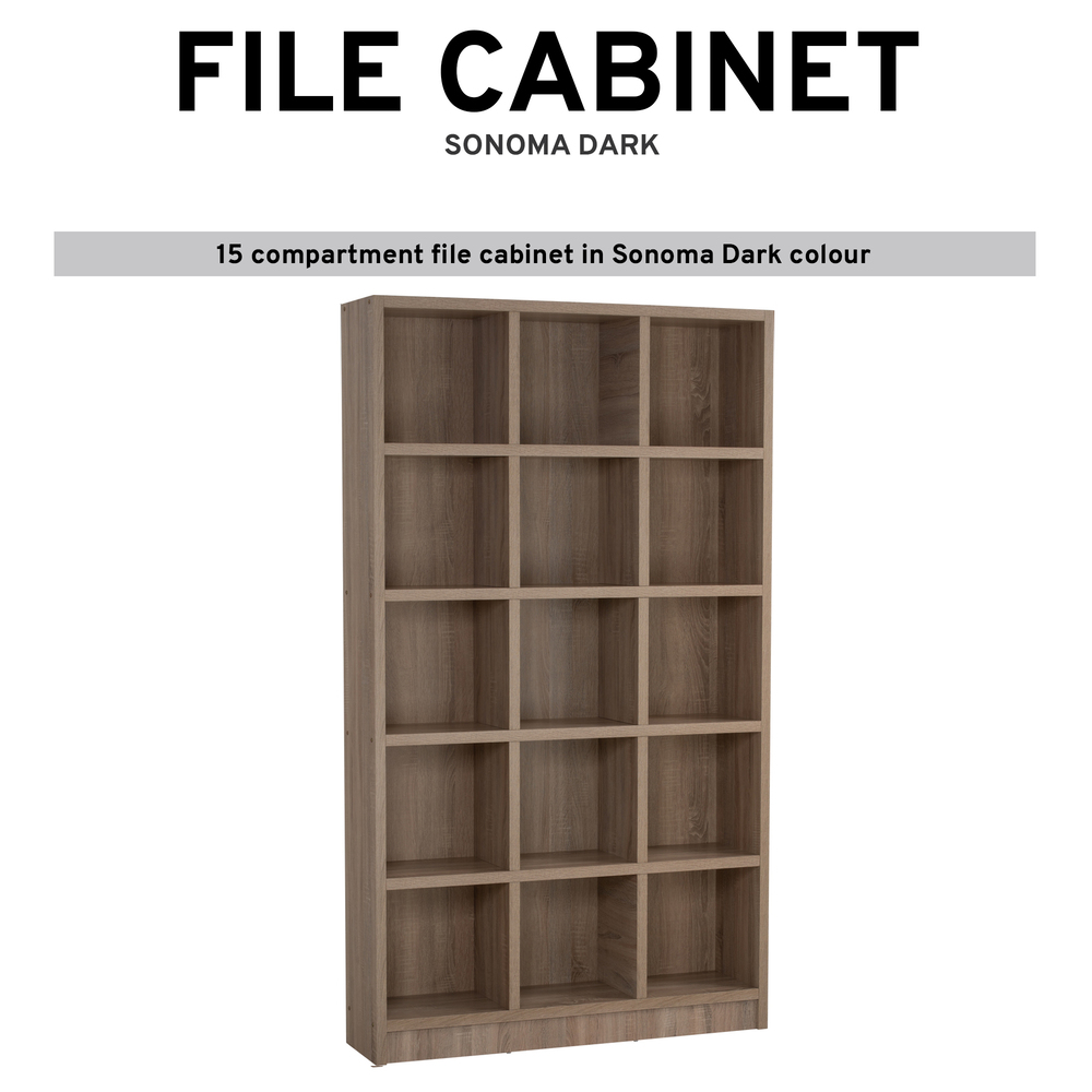 Thicker Version 15 Compartments File Cabinet Bookcase Book Cabinet ...