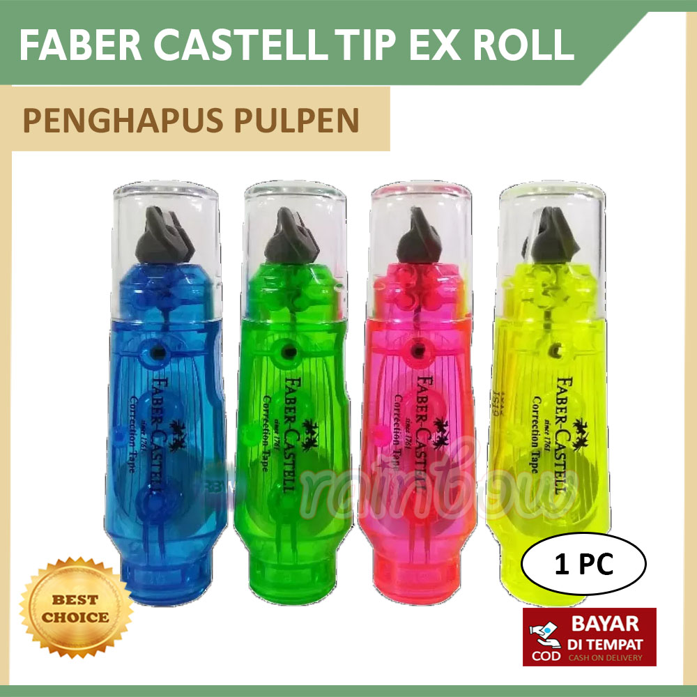 Faber Castell Roll Correction Tape Pen Tip Ex Faber Castell Kertas Roll Tipe X kertas Penghapus ...