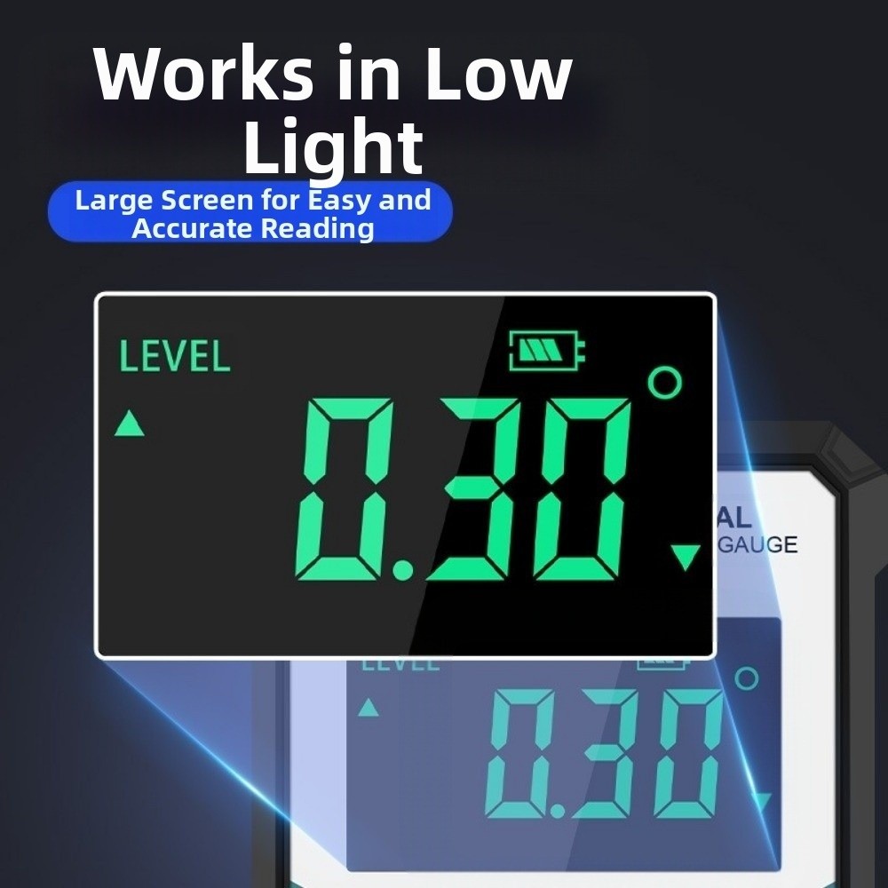 Universal Digital Display Level Angle Gauge 4x90° Waterproof Electronic ...