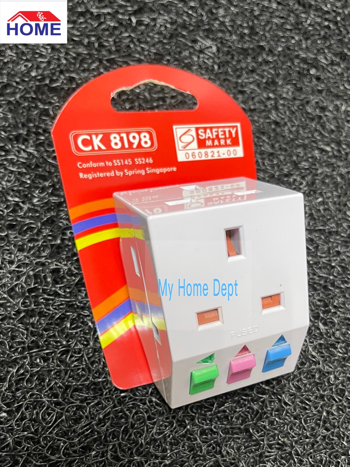 3 Way Adapter With Individual Switch / Multi Plug Adaptor with ...