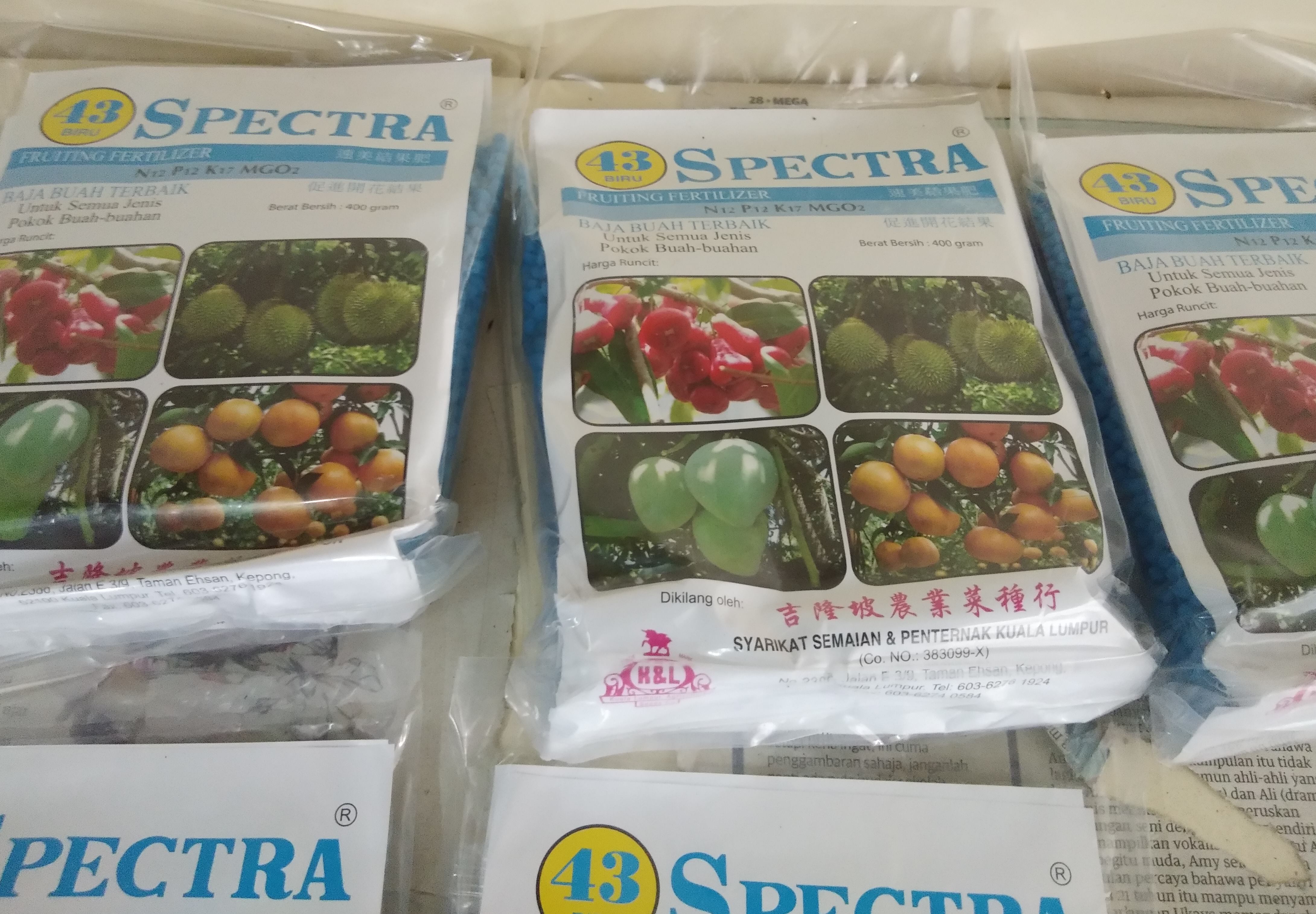43 BAJA BUAH/FRUITING FERTILIZER (SPECTRA) | Lazada