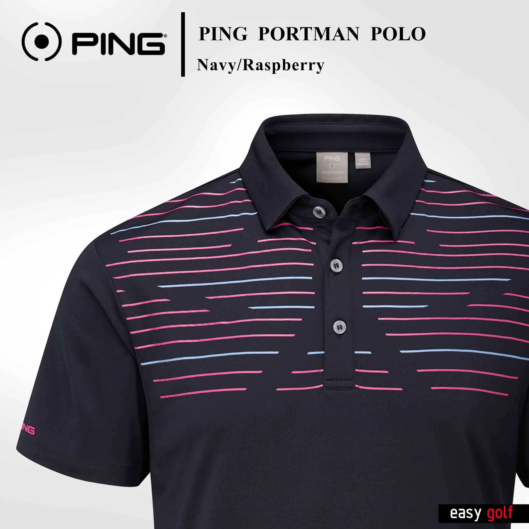 PING PORTMAN POLO PING MEN'S POLO เสื้อกอล์ฟผู้ชาย เสื้อกีฬากอล์ฟผู้ชาย ...