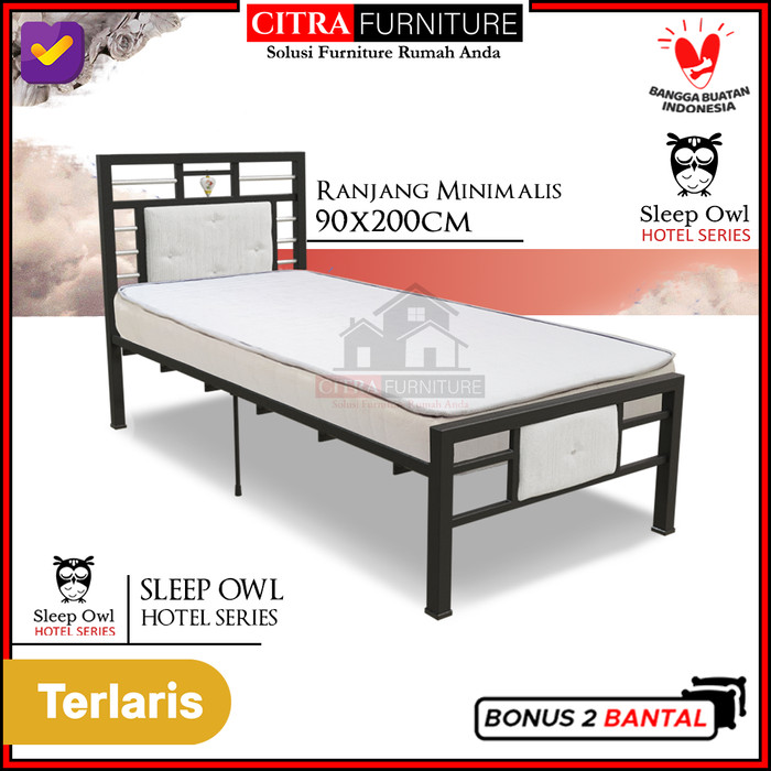 Ranjang Besi Minimalis |Dipan Besi |Rangka Tempat Tidur 90X200 - 90x200 ...