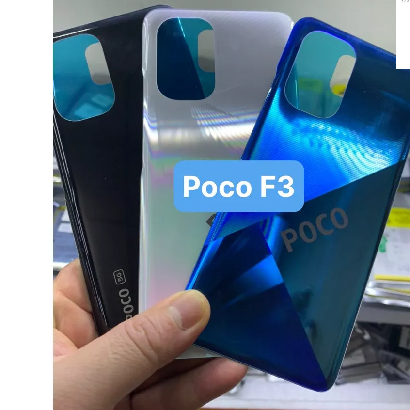 Replacement Backshell Glass Panel for Xiaomi Poco F3 Battery Back Door ...