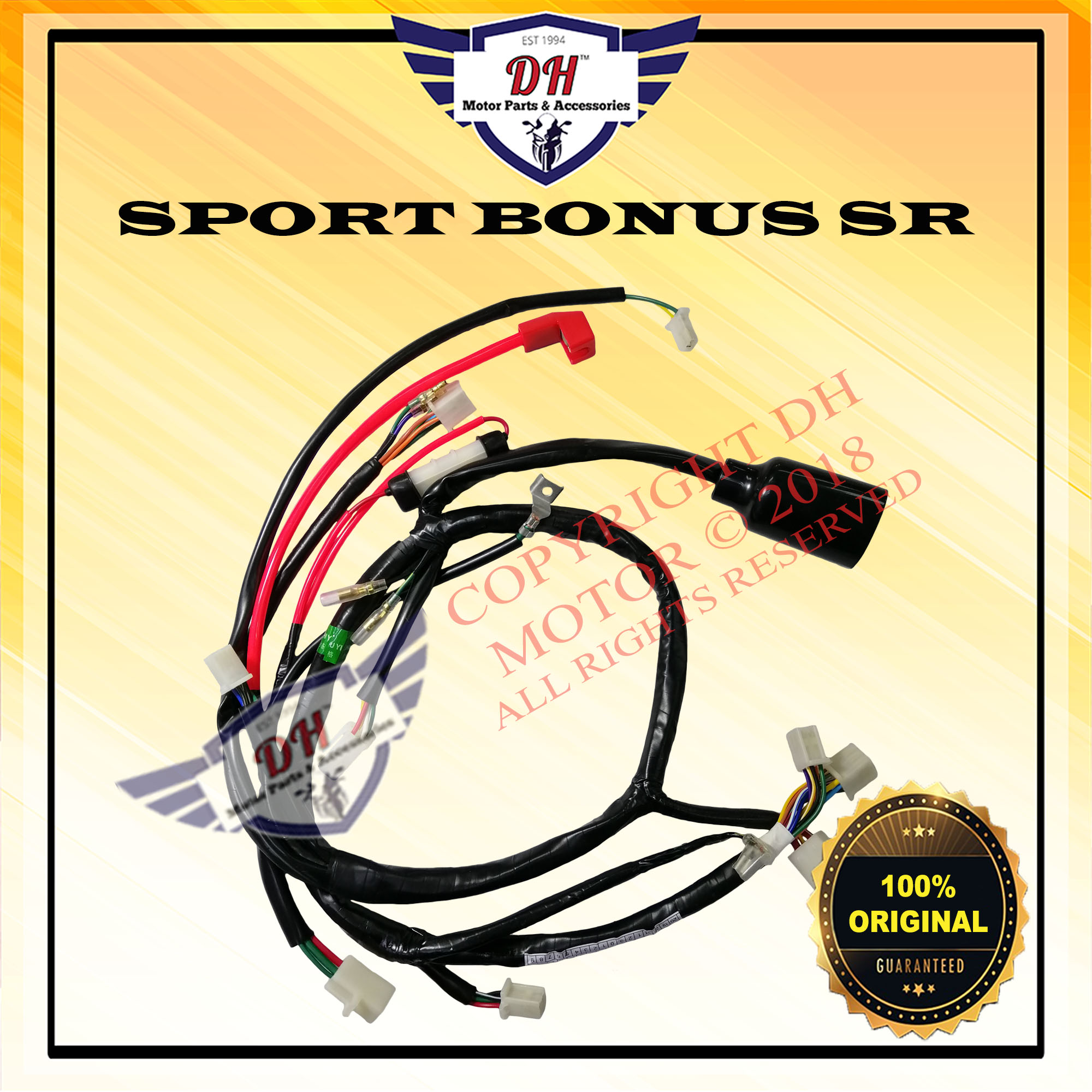 SPORT BONUS SR (ORIGINAL) WIRING BODY WIRE HARNESS FULL SET SYM | Lazada