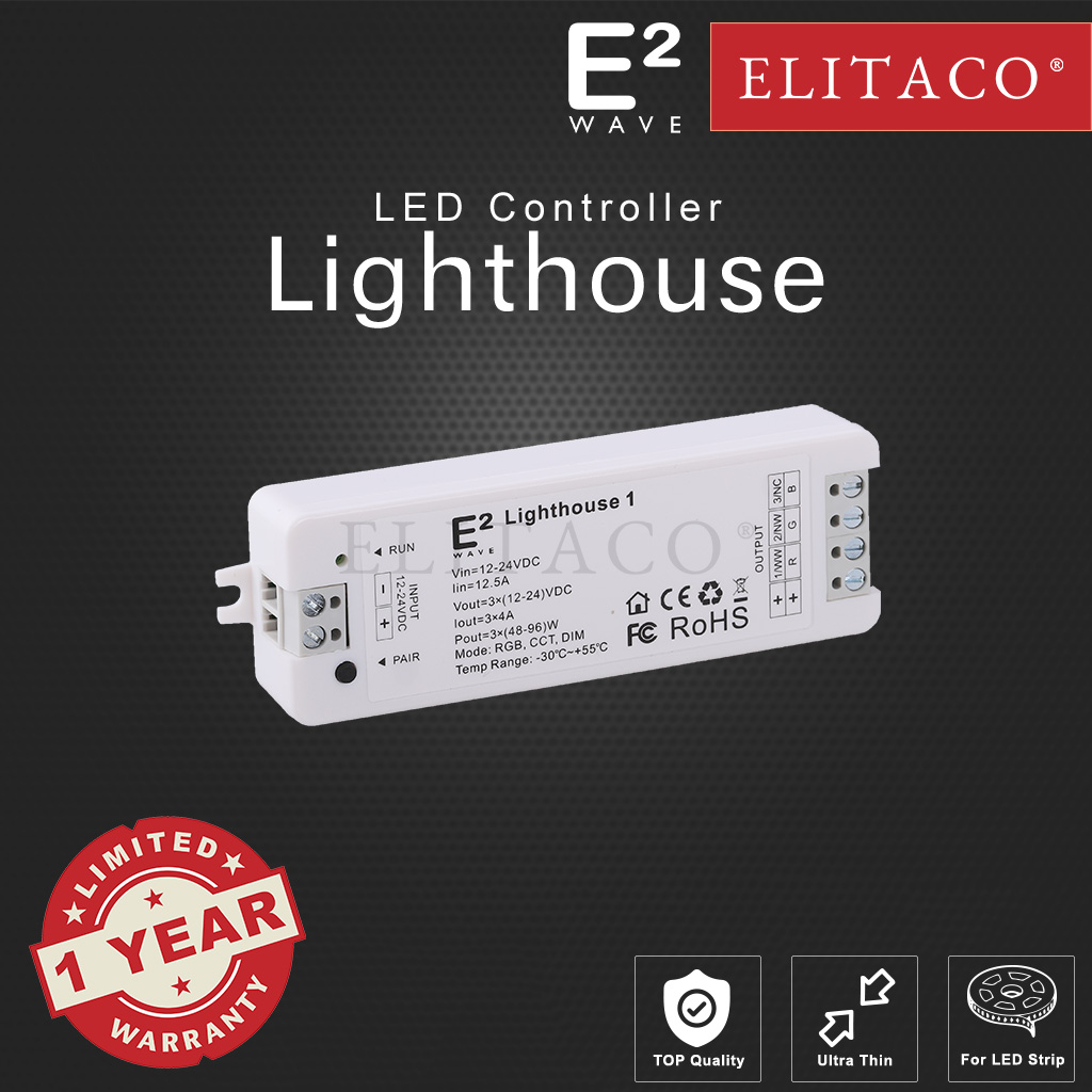 【ELITACO】E2W Lighthouse Remote Cycle Magnetic Dim Control RGB LED ...