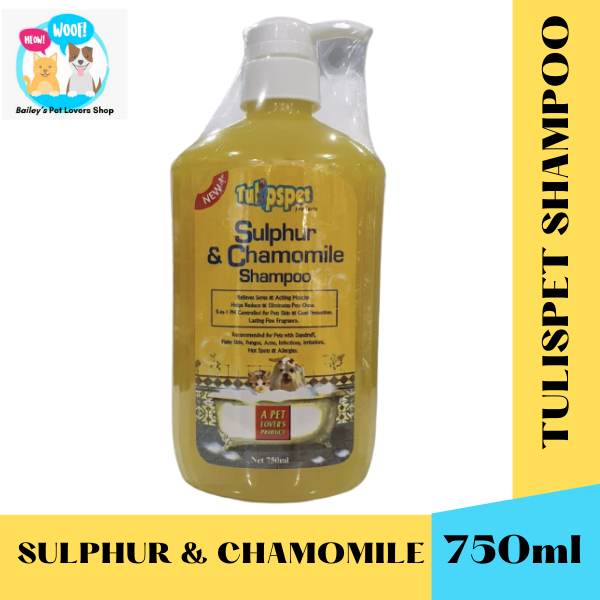 Tulipspet Pet Shampoo Sulphur & Chamomile 750ml | Lazada