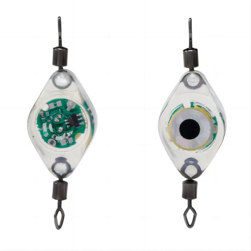 LED Fishing Bait Light Eye Shape Fishing Lure Light Waterproof Sensing ...