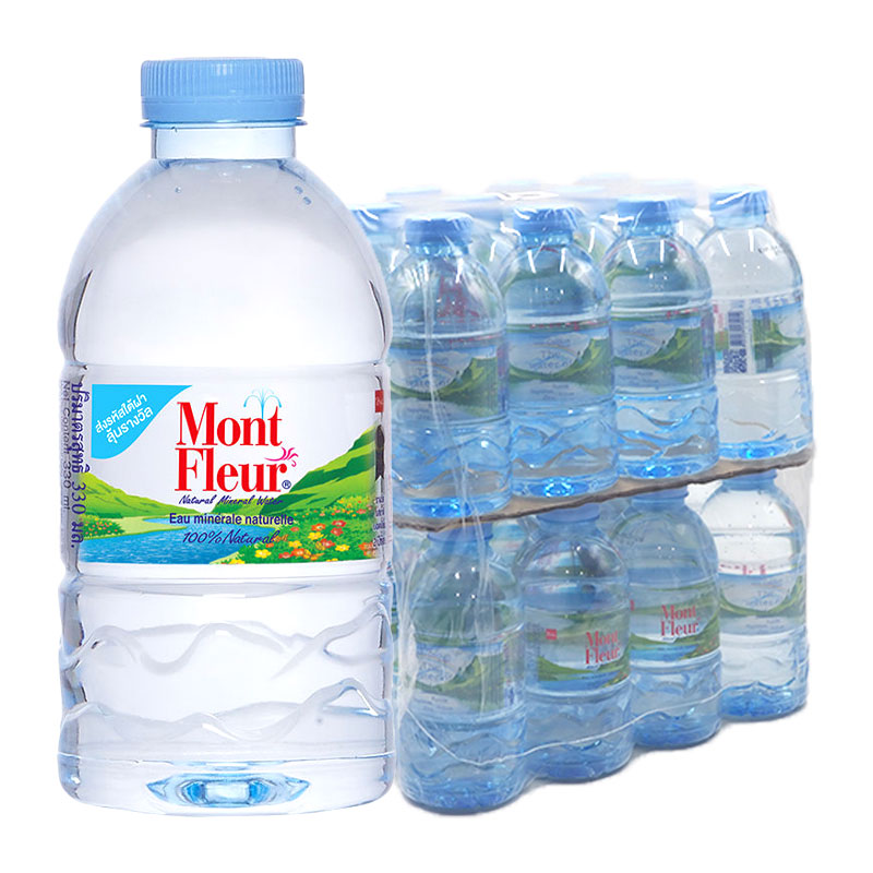 มองต์เฟลอ น้ำแร่ 330 มล. x 24 MONT FLEUR Mineral Water 330 ml x 24 | Lazada.co.th