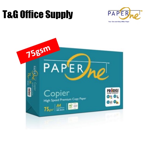Paper One A4 Copier Paper 75GSM / 80GSM (500 Sheets Per Ream) | Lazada