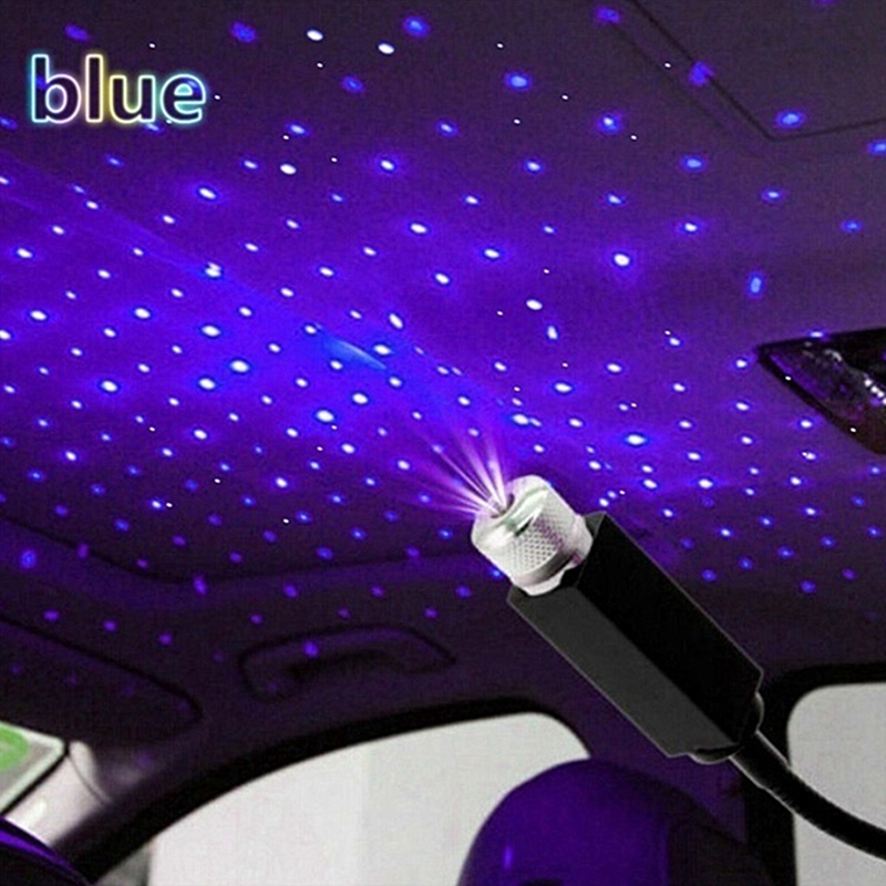 Car LED Starry Sky Lights Car Interior Atmosphere Ceiling Night Star ...