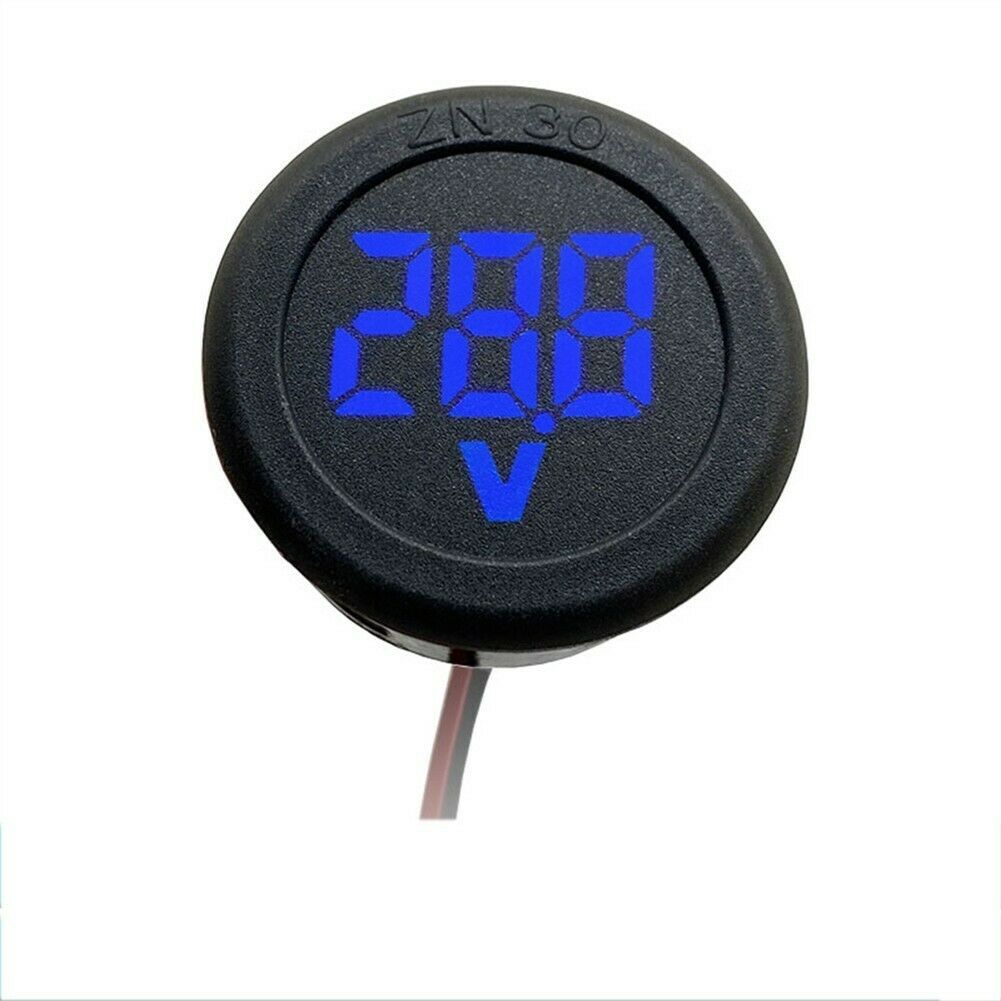 (กันน้ำ) มิเตอร์วัดแรงดัน 5V-100V ทรงกลม Circular Voltmeter meter ...