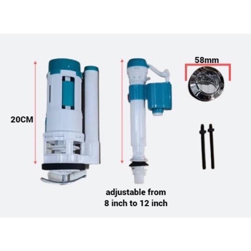 Full Set Toilet Water Tank Valve Toilet Water Tank Flush Inlet Valve ...