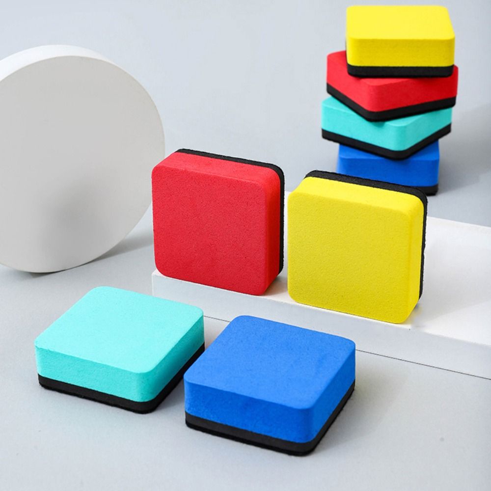 2pcs Durable Magnetic Whiteboard Eraser Square EVA Felt Chalkboard ...