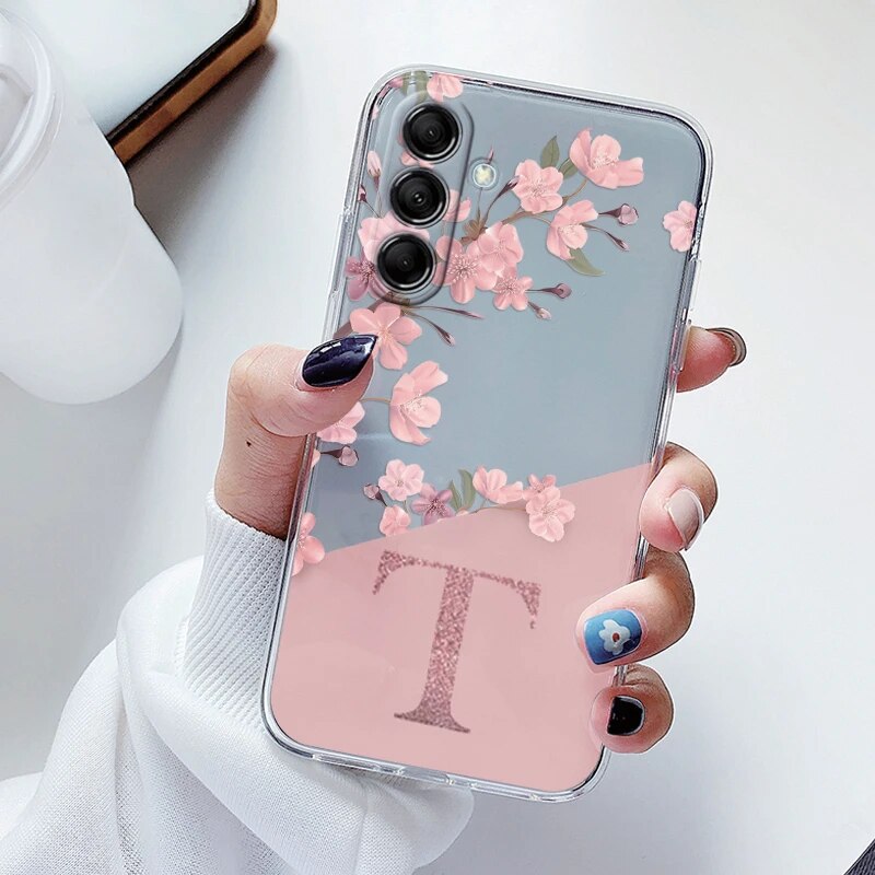 Cute Alphabet Case For Samsung M14 M34 M54 5G Phone Cover Soft Silicone ...