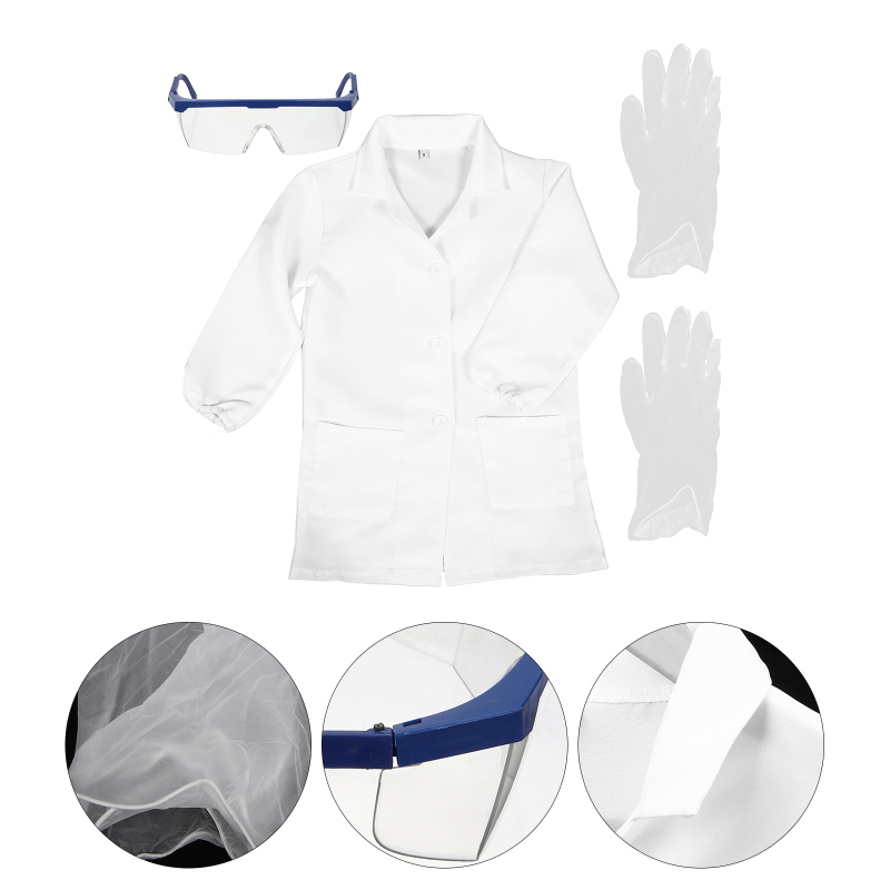 Creamnin Scientist Clothing Toddler Doctor Uniform White Dress Gloves ...