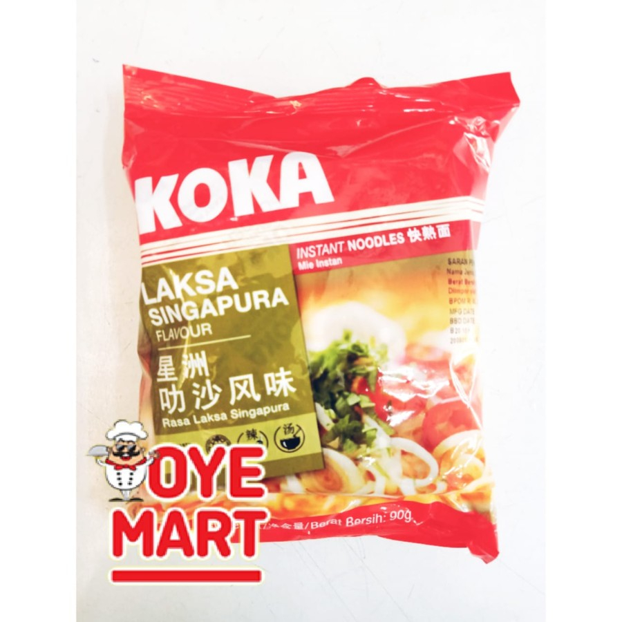 KOKA INSTANT NOODLES LAKSA SINGAPURA FLAVOUR 90GR/MIE INSTANT RASA ...