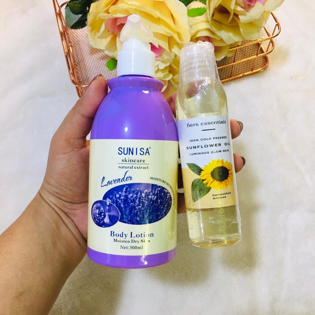 Sunisa Lotion Bundle - 1 lotion + sunflower oil | Lazada PH
