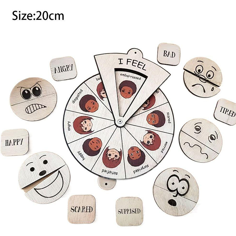 Room decoration Wooden Children's Emotional Board New Express Emotions ...