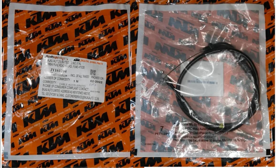 Original KTM Accelerator / Throttle Cable DUKE / RC 390 2013 - 2016 ...