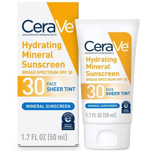 Cerave Hydrating Mineral Sunscreen SPF 30 Face Sheer Tint | Daraz.lk