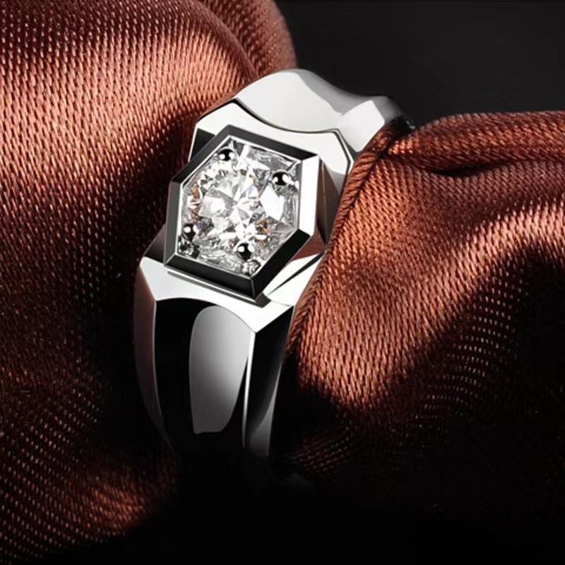 【Cheap】Men's Gods and Graceful Ring 2 karat Men's Diamond Ring Handsome ...