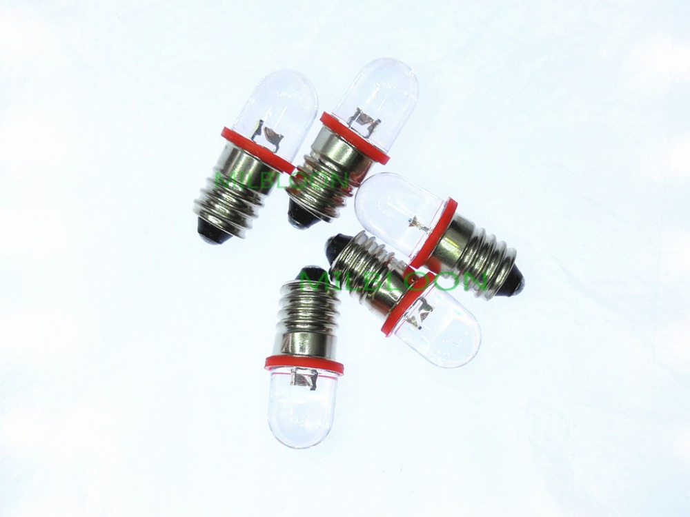 【TopazTrove】5pcs E10 led bulb E10 DC 3V 3.8V 4.5V 6V 8V 12V 18V 24V ...