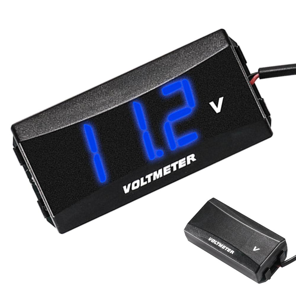 Automatic Volt Meter Waterproof 12V Meter LED Display Voltmeter ...