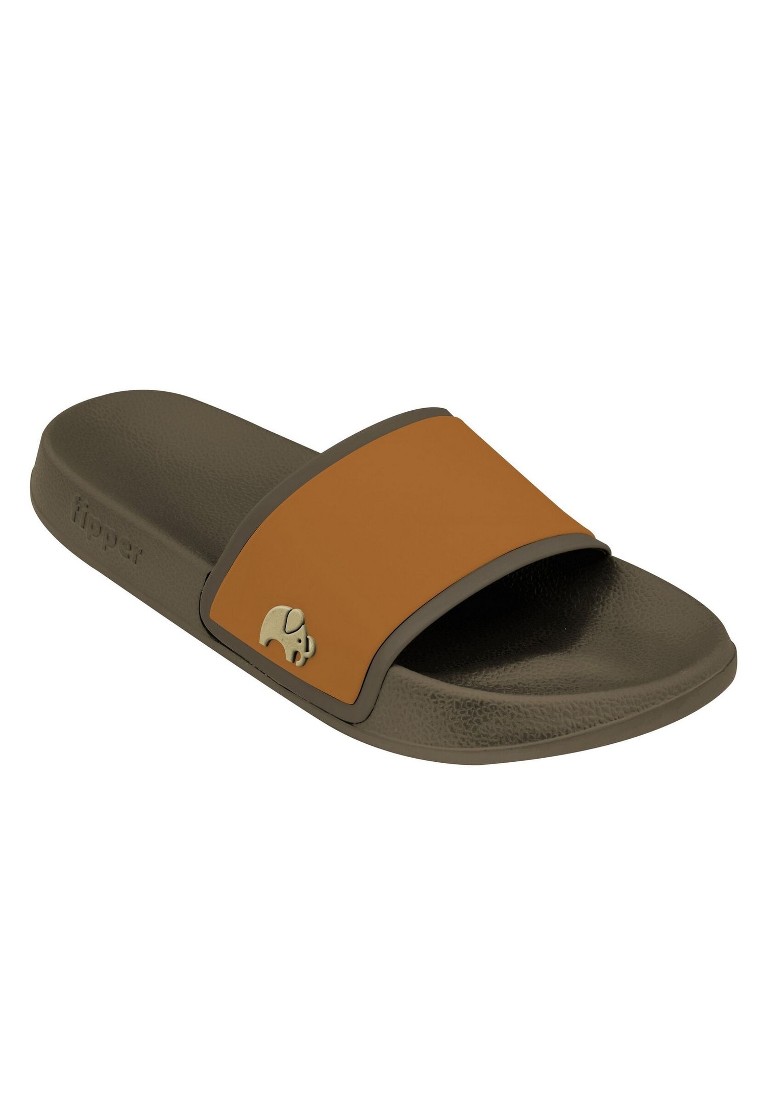 Fipper Slip On Non-Rubber for Men in Brown (Walnut) / Brown (Copper ...
