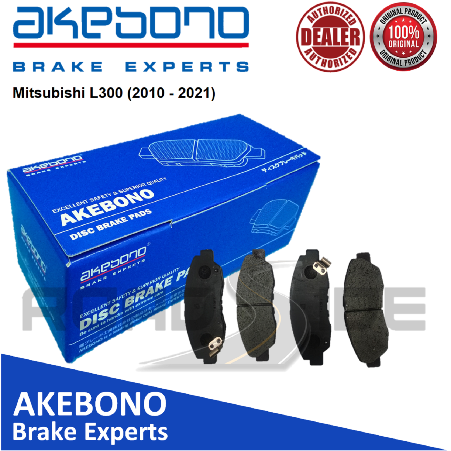 Akebono Front Brake Pads for Mitsubishi L300 (2010 - 2021) | Lazada PH