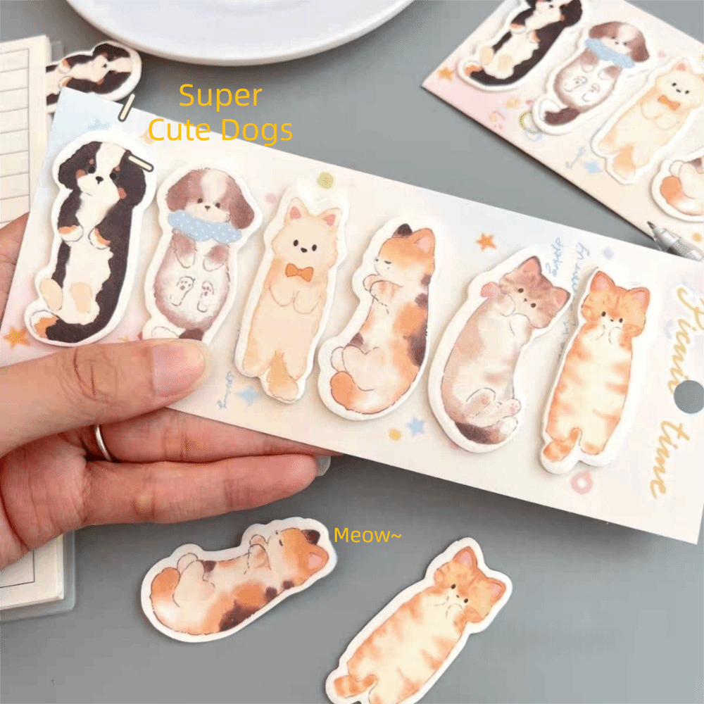 New Cartoon Animal Sticky Notes Note Mark Planner Organization Page ...