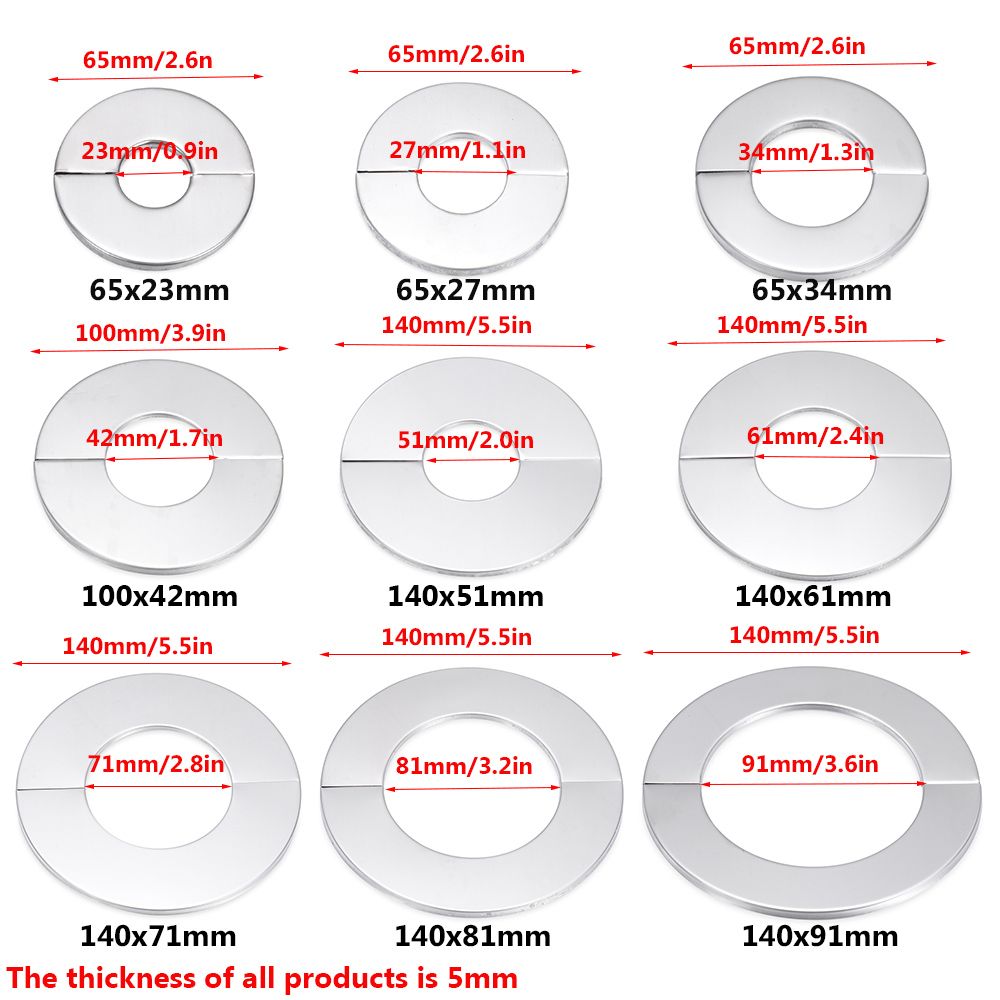 Stainless Steel Faucet Decorative Cover Wall Water Gas Pipes Angle ...