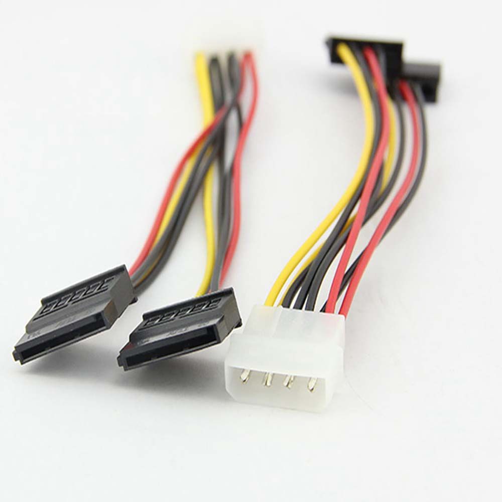Y Splitter IDE To 2 Converter PSU Extension Cable Male to Female Power ...
