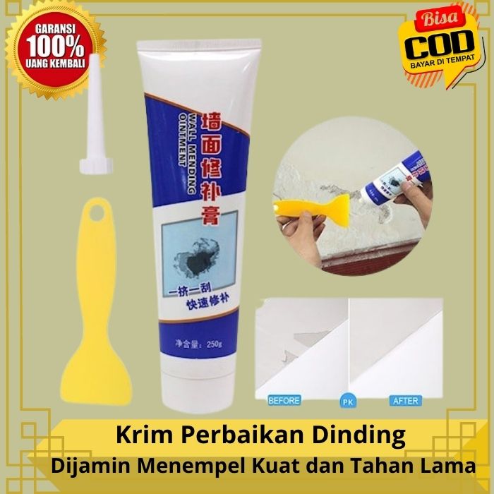 Lem Tembok - Krim Perbaikan Tembok Dinding Retak - Wall Repair ...