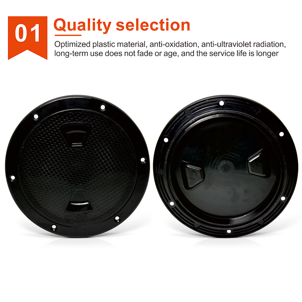 Non-Slip 4/6/8 Inch Deck Cover Yacht Inspection Hole White Black Hatch ...
