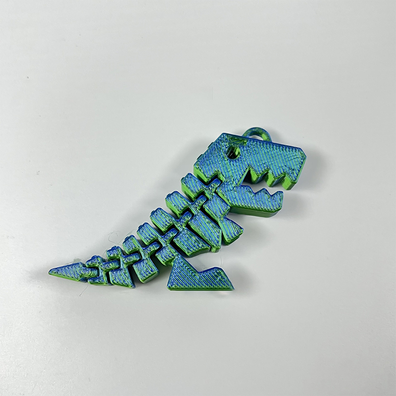3D Printed Dinosaur Keychain Pendant Multi-joint Movable Decor Bag ...