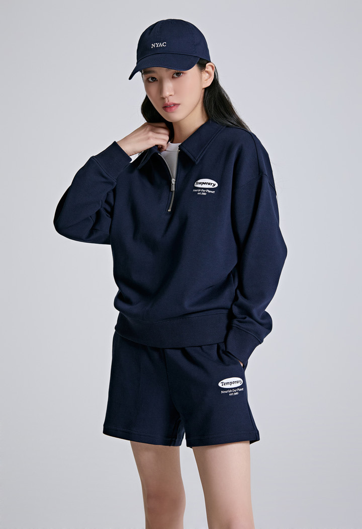 SPAO Half Neck Zip Up Sweatshirt SPMWC23G90 - MixASale
