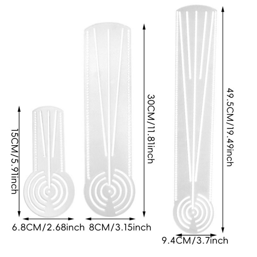 Portable Multifunctional Mandala Drawing Template Transparent Reusable ...