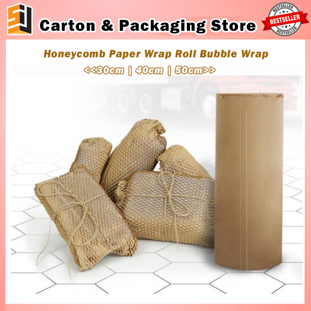 Honeycomb Paper Wrap Roll Bubble Wrap Kraft Paper Wrapping | Lazada