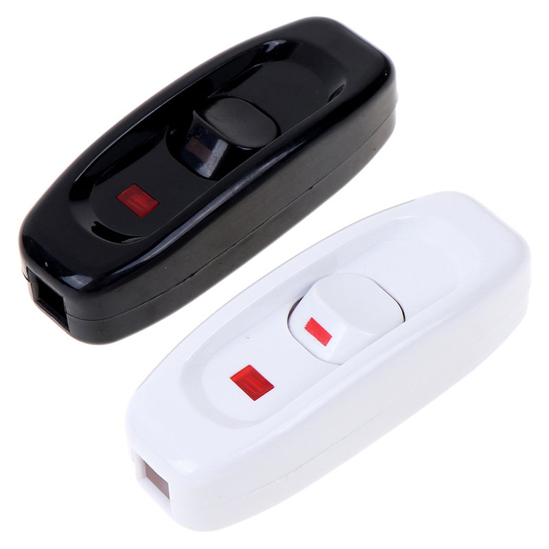 White Black On/Off Bedside Switch Table Lamp Desk Midway Light Switch ...