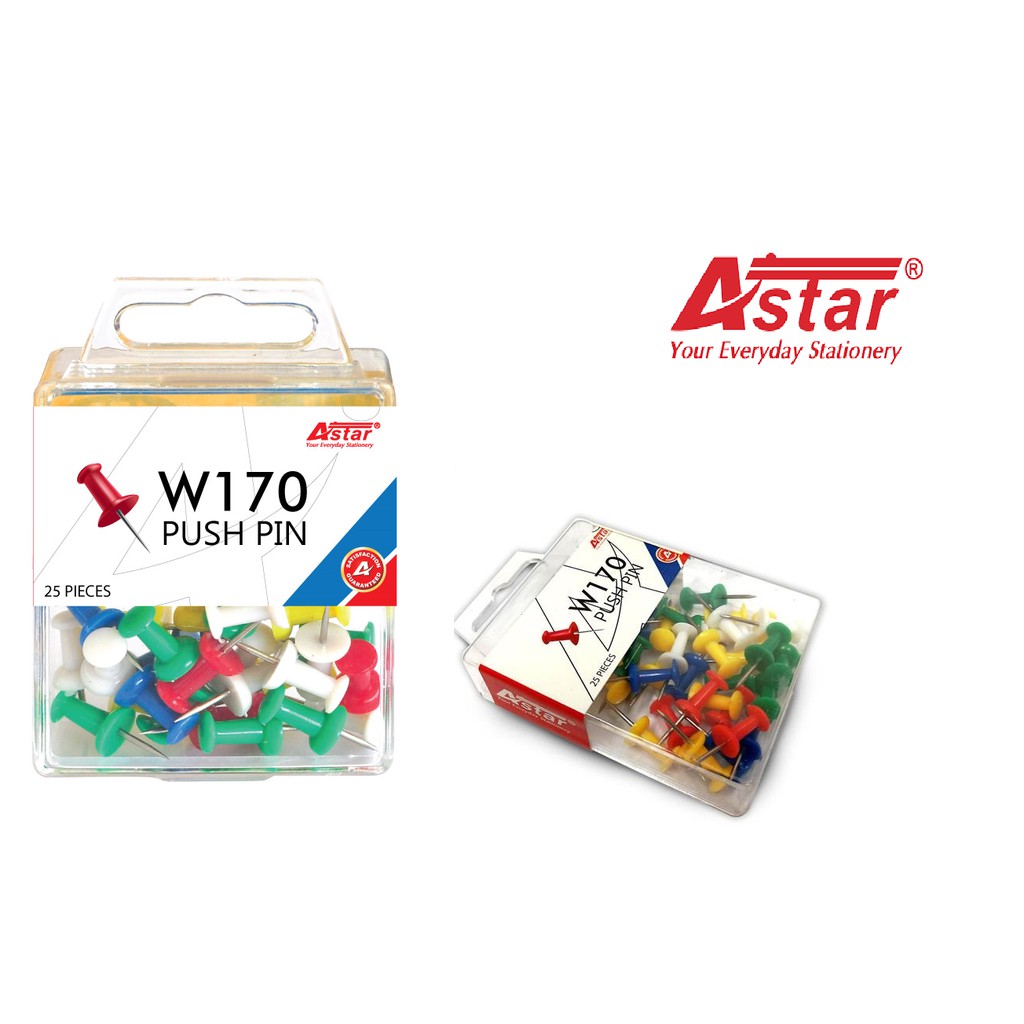 Astar PUSH PIN W170 (25pc/box) W170 for use on cork board , pin board ...