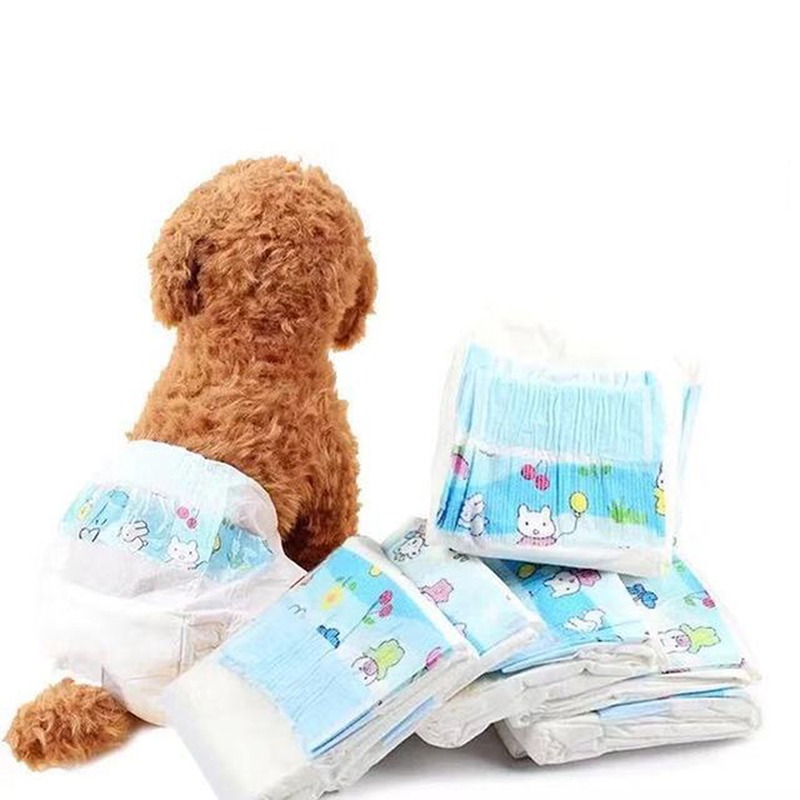 【b1598253】Disposable Pet Diapers for Teddy Female Leakproof Nappies ...