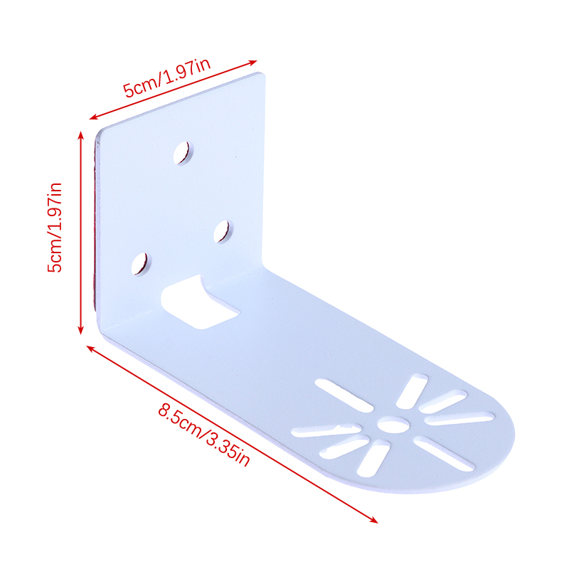 1Pc L Shape Nail Free Wall Mount Camera Iron Bracket with Glue Base PTZ ...