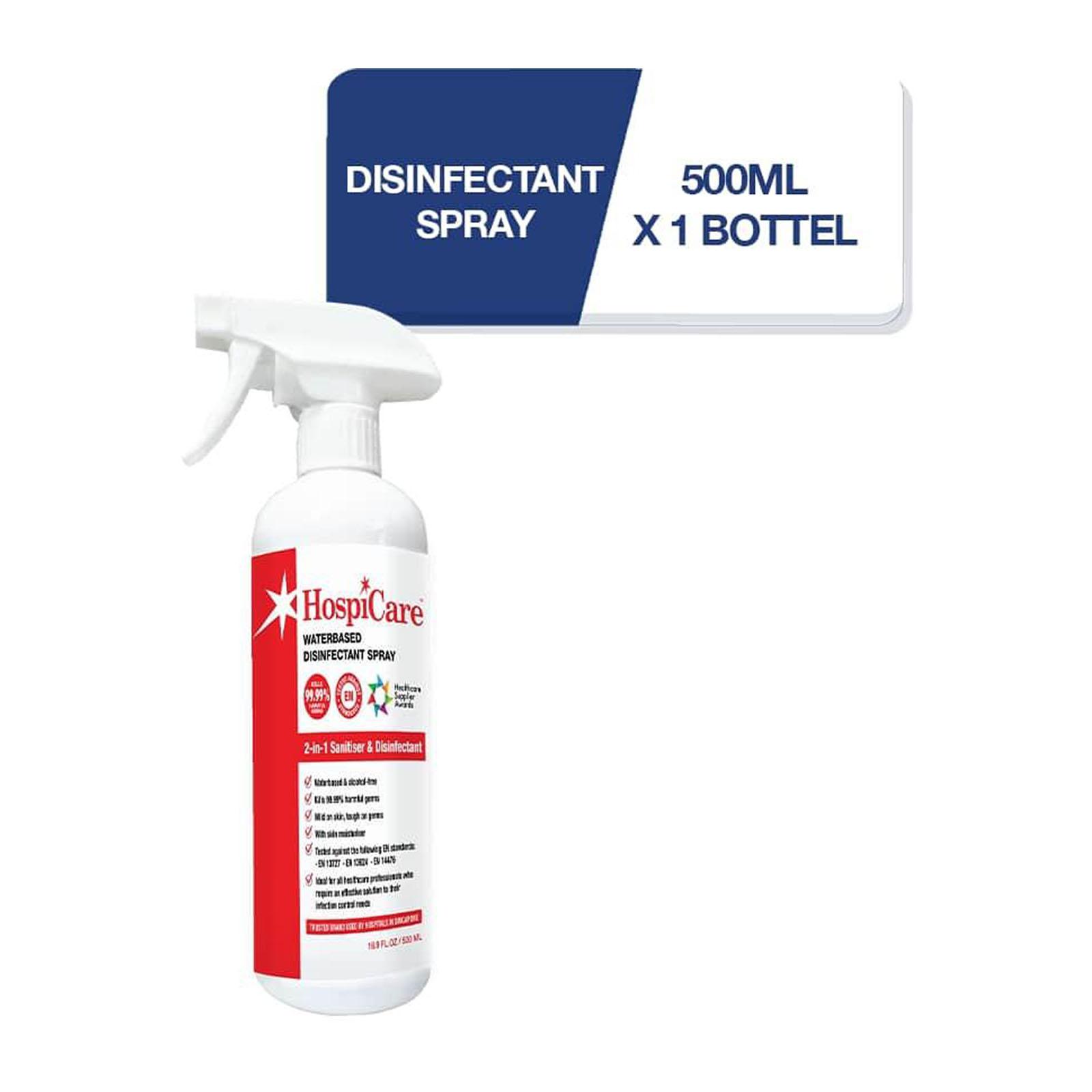 Hospicare Waterbased Disinfectant Spray 500ML | Lazada Singapore