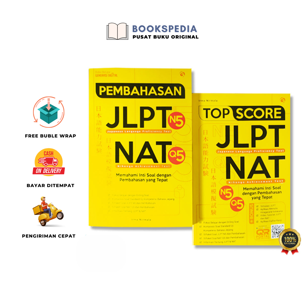 BUKU TES JLPT TOP SCORE JLPT - NAT JAPANESE LANGUAGE PROFICIECY TEST ...