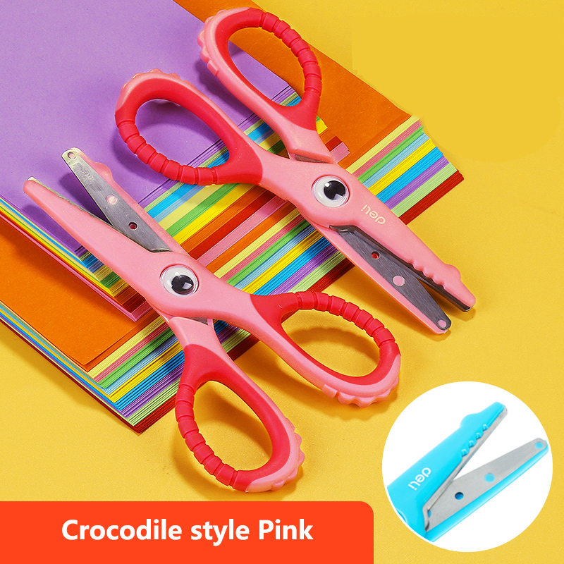 Deli Children's Scissors Cartoon Safety Scissors for Kids DIY Handmade ...